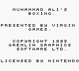 Game Boy Games > Muhammad Ali Heavyweight Boxing :: Emu-Land.net