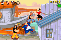 Игры Game Boy Advance > Popeye: Rush for Spinach :: Emu-Land.net