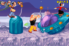 Игры Game Boy Advance > Popeye: Rush for Spinach :: Emu-Land.net
