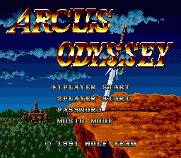 Игры Sega Mega Drive / Genesis > Arcus Odyssey :: Emu-Land.net