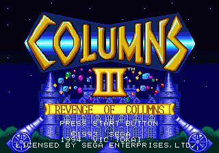 Игры Sega Mega Drive / Genesis > Columns III :: Emu-Land.net