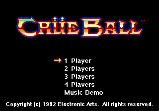 Sega Genesis (Mega Drive) Games > Crue Ball: Heavy Metal Pinball :: Emu ...