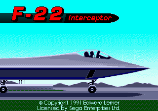 Sega Genesis (Mega Drive) Games > F-22 Interceptor: Advanced Tactical ...