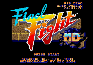 Sega Genesis (Mega Drive) Games > Final Fight MD :: Emu-Land.net