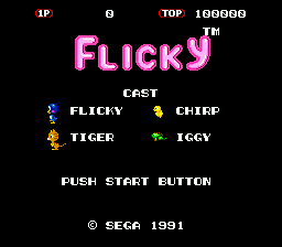 Игры Sega Mega Drive / Genesis > Flicky :: Emu-Land.net