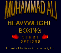 Игры Sega Mega Drive / Genesis > Muhammad Ali Heavyweight Boxing :: Emu ...