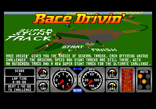 Игры Sega Mega Drive / Genesis > Race Drivin' :: Emu-Land.net