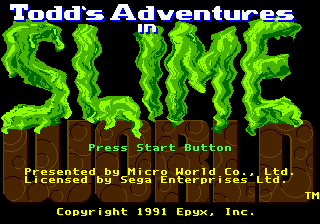 Игры Sega Mega Drive / Genesis > Todd's Adventures in Slime World ...