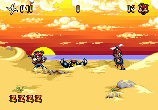 Игры Sega Mega Drive / Genesis > Zero the Kamikaze Squirrel :: Emu-Land.net