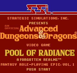 NES Games > Advanced Dungeons & Dragons: Pool of Radiance :: Emu-Land.net