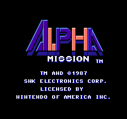Игры NES / Dendy > Alpha Mission :: Emu-Land.net