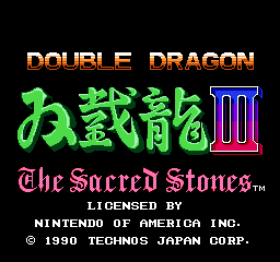 Игры NES / Dendy > Double Dragon III: The Sacred Stones :: Emu-Land.net