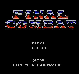 Игры NES / Dendy > Final Combat :: Emu-Land.net