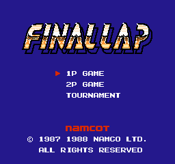Игры NES / Dendy > Final Lap :: Emu-Land.net