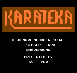 Игры NES / Dendy > Karateka :: Emu-Land.net