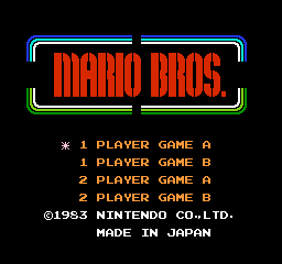 Игры NES / Dendy > Mario Bros. :: Emu-Land.net