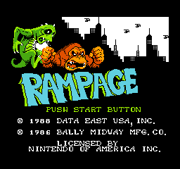 Игры NES / Dendy > Rampage :: Emu-Land.net