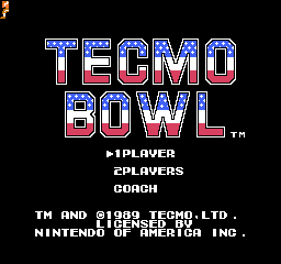 Игры NES / Dendy > Tecmo Bowl :: Emu-Land.net