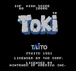 NES Games > Toki :: Emu-Land.net