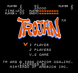 Игры NES / Dendy > Trojan :: Emu-Land.net