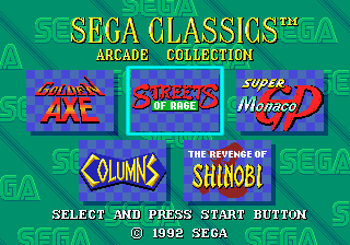 Sega CD / Mega CD Games > Sega Classics Arcade Collection :: Emu-Land.net