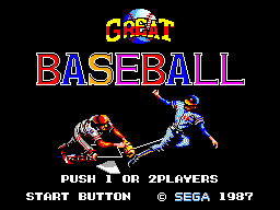 Игры Sega Master System > Great Baseball :: Emu-Land.net