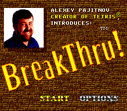 Игры Super Nintendo (SNES) > BreakThru! :: Emu-Land.net