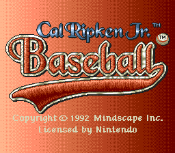 Игры Super Nintendo (SNES) > Cal Ripken Jr. Baseball :: Emu-Land.net