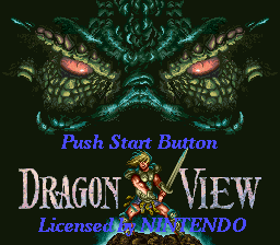 Игры Super Nintendo (SNES) > Dragon View :: Emu-Land.net