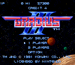 Игры Super Nintendo (SNES) > Gradius III :: Emu-Land.net