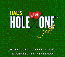 Игры Super Nintendo (SNES) > HAL's Hole in One Golf :: Emu-Land.net