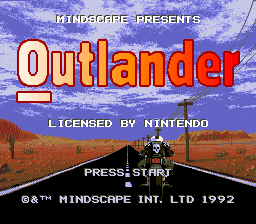 Игры Super Nintendo (SNES) > Outlander :: Emu-Land.net
