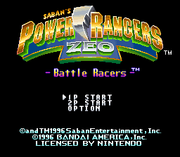 Игры Super Nintendo (SNES) > Power Rangers Zeo - Battle Racers :: Emu ...