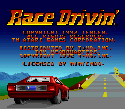 Игры Super Nintendo (SNES) > Race Drivin' :: Emu-Land.net
