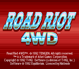 Super Nintendo (SNES) Games > Road Riot 4WD :: Emu-Land.net
