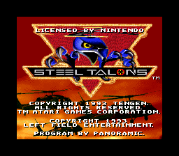 Игры Super Nintendo (SNES) > Steel Talons :: Emu-Land.net