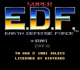Игры Super Nintendo (SNES) > Earth Defense Force :: Emu-Land.net