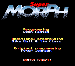 Игры Super Nintendo (SNES) > Super Morph :: Emu-Land.net