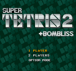 Игры Super Nintendo (SNES) > Super Tetris 2 + Bombliss :: Emu-Land.net