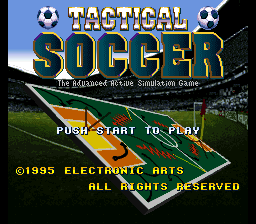 Игры Super Nintendo (SNES) > Tactical Soccer :: Emu-Land.net