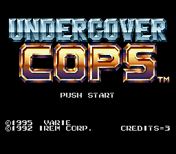 Игры Super Nintendo (SNES) > Undercover Cops :: Emu-Land.net