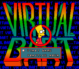 Игры Super Nintendo (SNES) > Virtual Bart :: Emu-Land.net