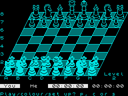 Игры ZX Spectrum > 3D Chess (1986)(Psion Software) :: Emu-Land.net