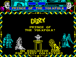 ZX Spectrum Games > Dizzy VI - Prince of the Yolkfolk (1991 ...