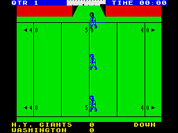ZX Spectrum Games > Fantastic American Football (1990)(Zeppelin Games ...