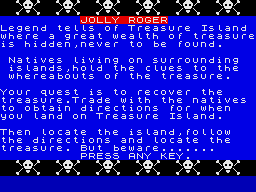 Игры ZX Spectrum > Jolly Roger (1984)(Video Vault) :: Emu-Land.net
