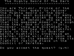 ZX Spectrum Games > Mighty Sword of the Dark, The (1996)(CSSCGC) :: Emu ...