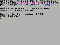 Игры ZX Spectrum > Na Balkanu Nista Novo (1989)(Samir Ribic - Zeljko ...