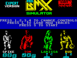 Игры ZX Spectrum > Professional BMX Simulator - Expert (1988 ...