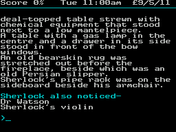 ZX Spectrum Games > Sherlock Holmes - The Lamberley Mystery (1990 ...